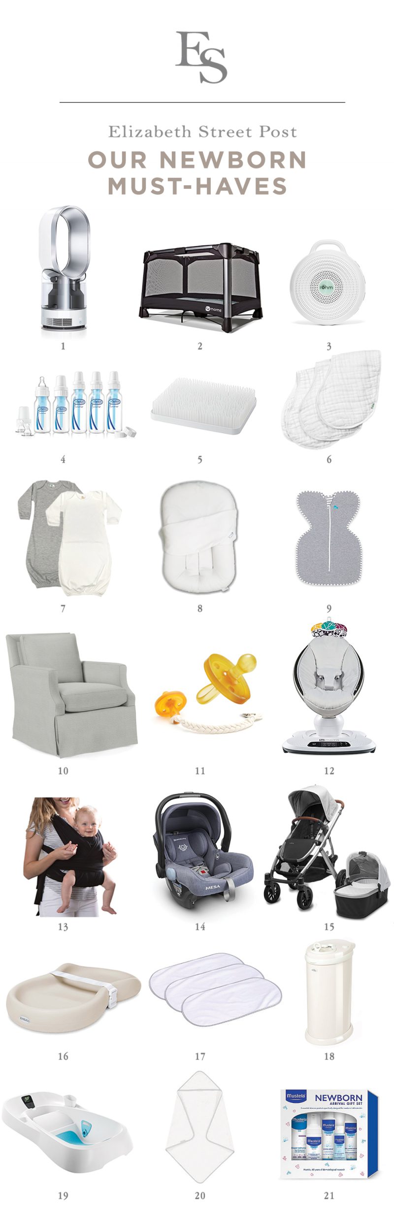 Our Newborn Must-Have Items - Elizabeth Street Post